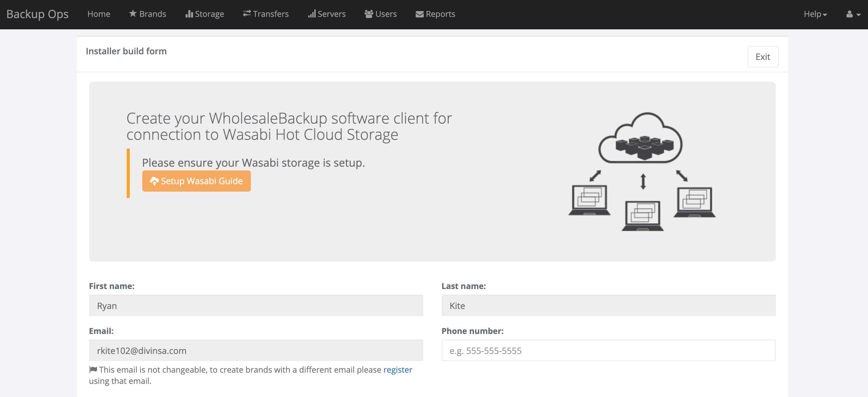 WholesaleBackup Web Console: Your Brands – WholesaleBackup Knowledge Base